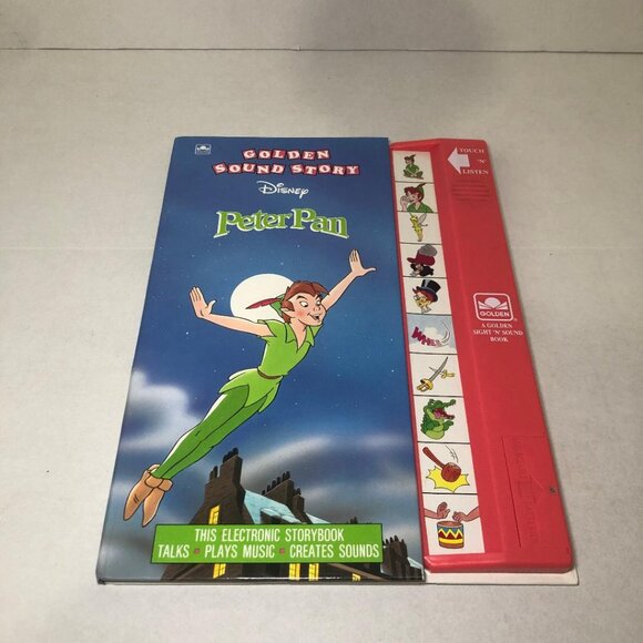 A Golden Book | Other | Vintage Golden Sound Disney Peter Pan ...